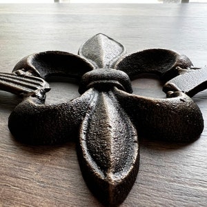 Cast Iron Fleur De Lis Topper | PICK YOUR COLOR | Pediment French ...