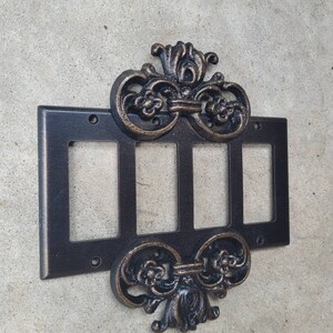 Quad Rocker Plate Cover - PICK YOUR COLOR - 4 Gang Rocker - Old World ...