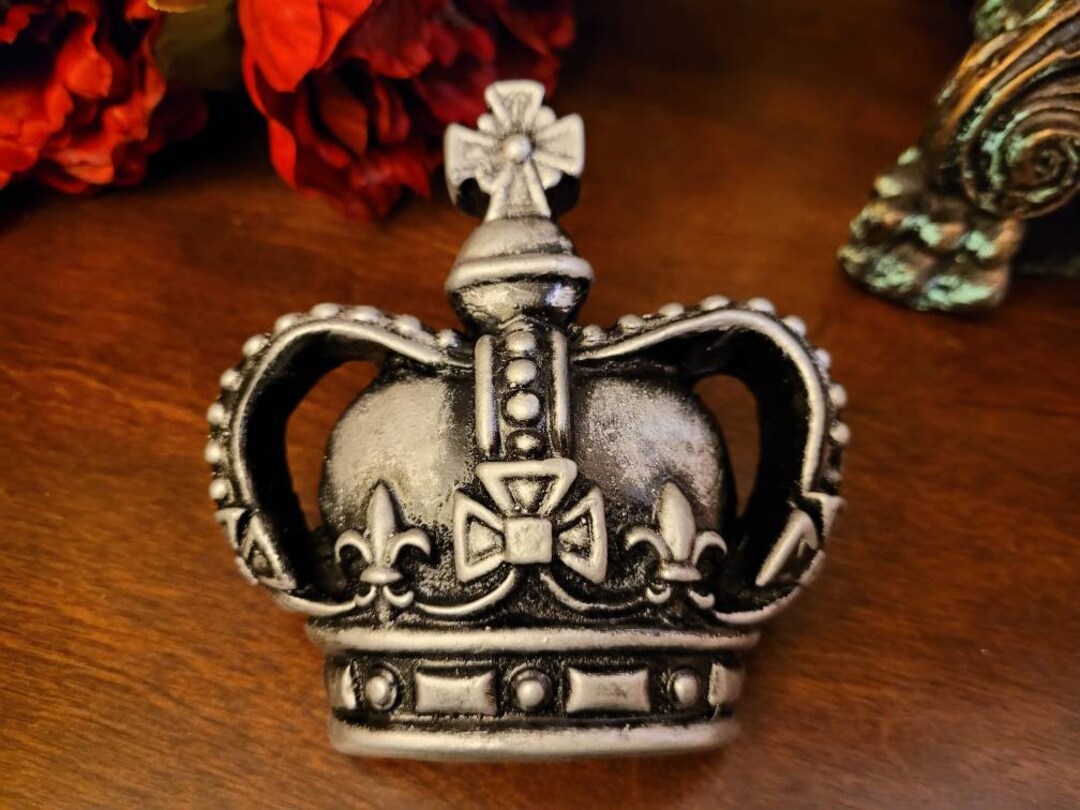 Royal Crown Candle Pin With Cross Top. PICK YOUR COLOR. Crowns for ...