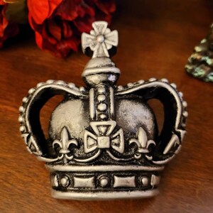 Royal Crown Candle Pin With Cross Top. PICK YOUR COLOR. Crowns for ...