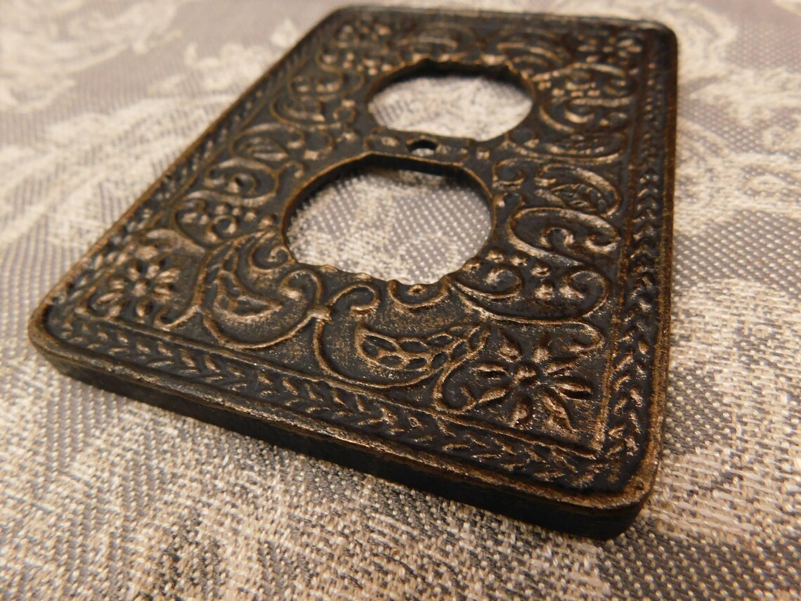 Ornate Outlet Switch Cover PICK YOUR COLOR Plug Cover for - Etsy
