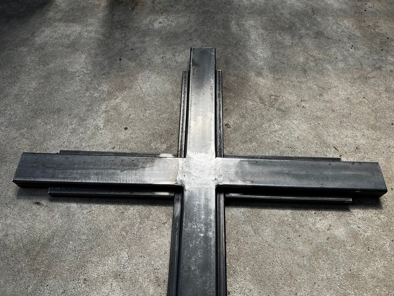 Large Iron Wall Cross. Handmade. 36 Inches Tall. - Etsy