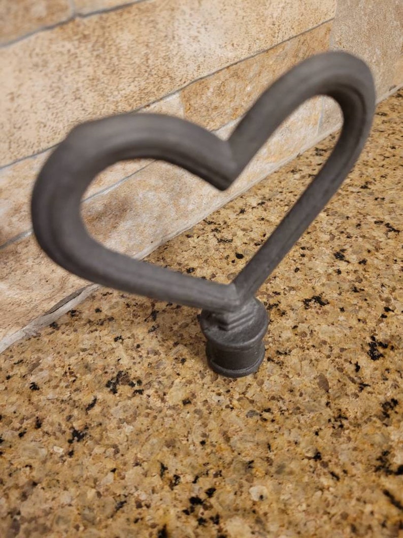 Heart Cast Iron Finial PICK YOUR COLOR Finial | Etsy