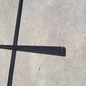 Large Iron Wall Cross. Handmade and Hand Painted. 36 Inches Tall ...