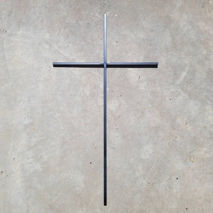 Large Iron Wall Cross. Handmade and Hand Painted. 36 Inches Tall ...
