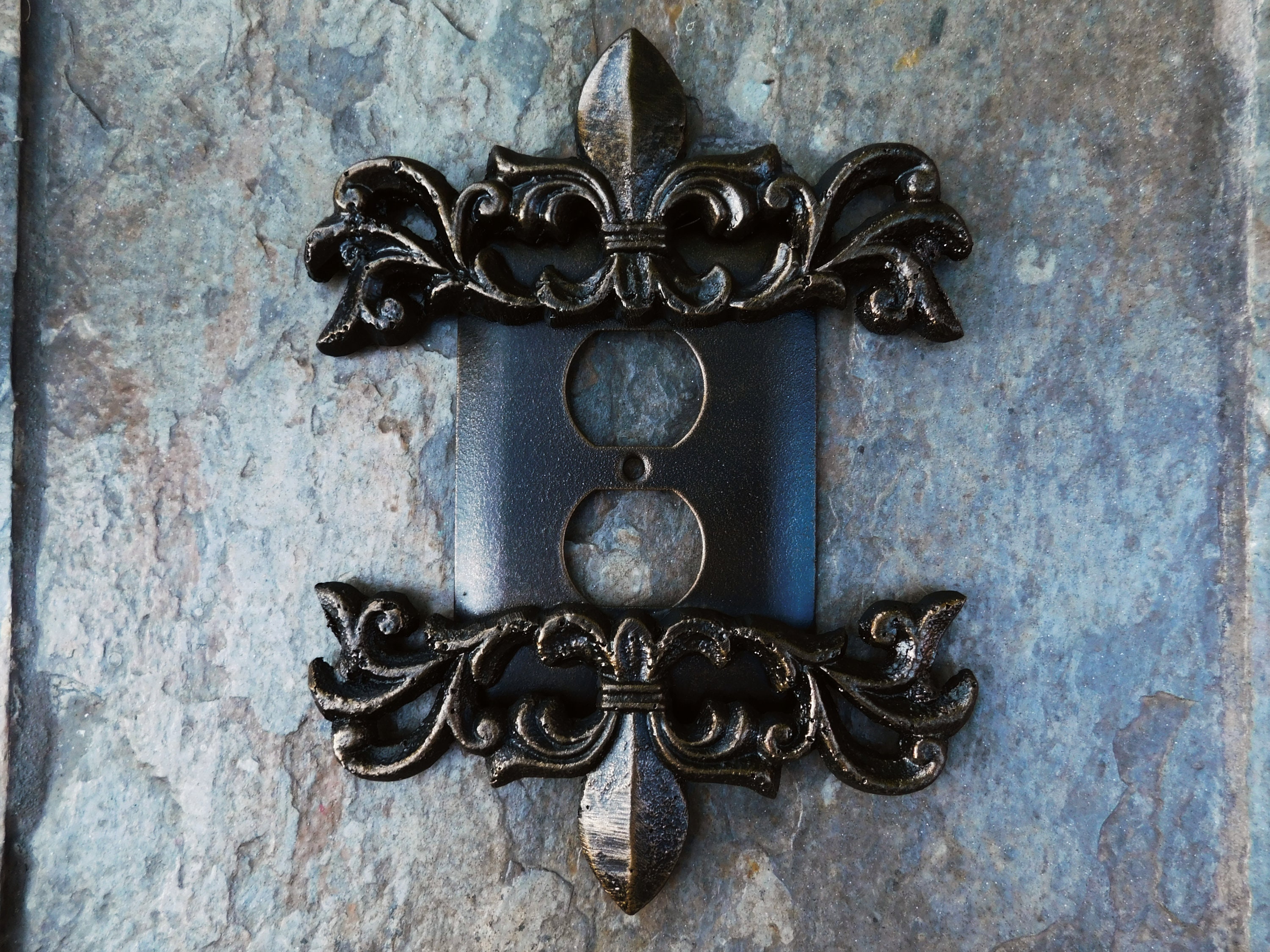 Outlet Cover With Fleur De Lis | Old World | Switch Cover | Medieval ...