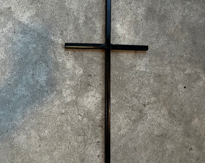 Copper, Steel, and Bronze Wall CROSS With 4 Roses, Metal Sculpture,most ...