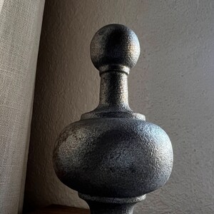 Cast Iron Finial | PICK YOUR COLOR | Modern, Eclectic, Contemporary ...