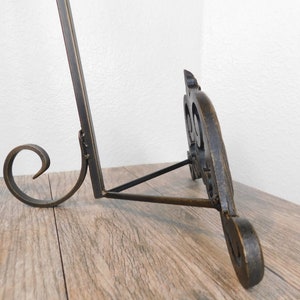 Heavy Fancy Iron Scroll Easel | PICK YOUR COLOR | Fleur De Lis | Crown ...