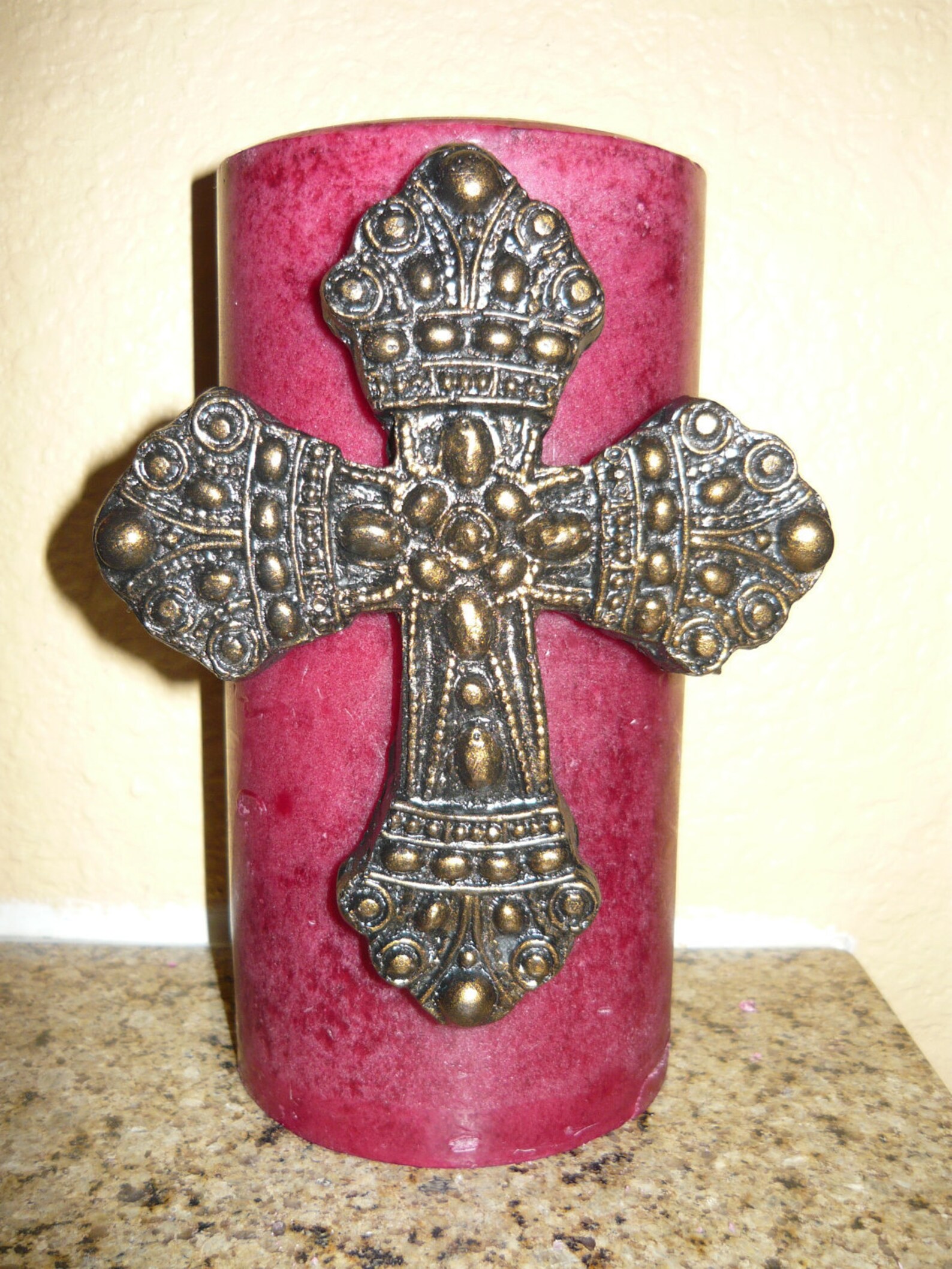 Cross Candle Pin PICK YOUR COLOR Religious Gifts | Etsy