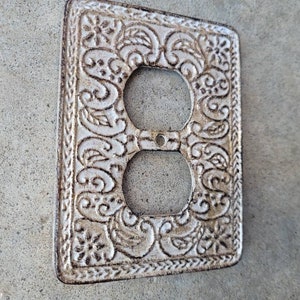 Metal Outlet Cover - PICK YOUR COLOR - Switch Plate - Turquoise Wall ...