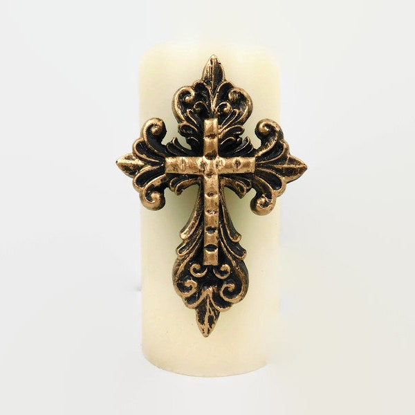 Cross Candle - Etsy