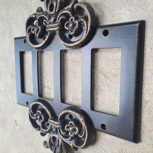 Quad Rocker Plate Cover - PICK YOUR COLOR - 4 Gang Rocker - Old World ...
