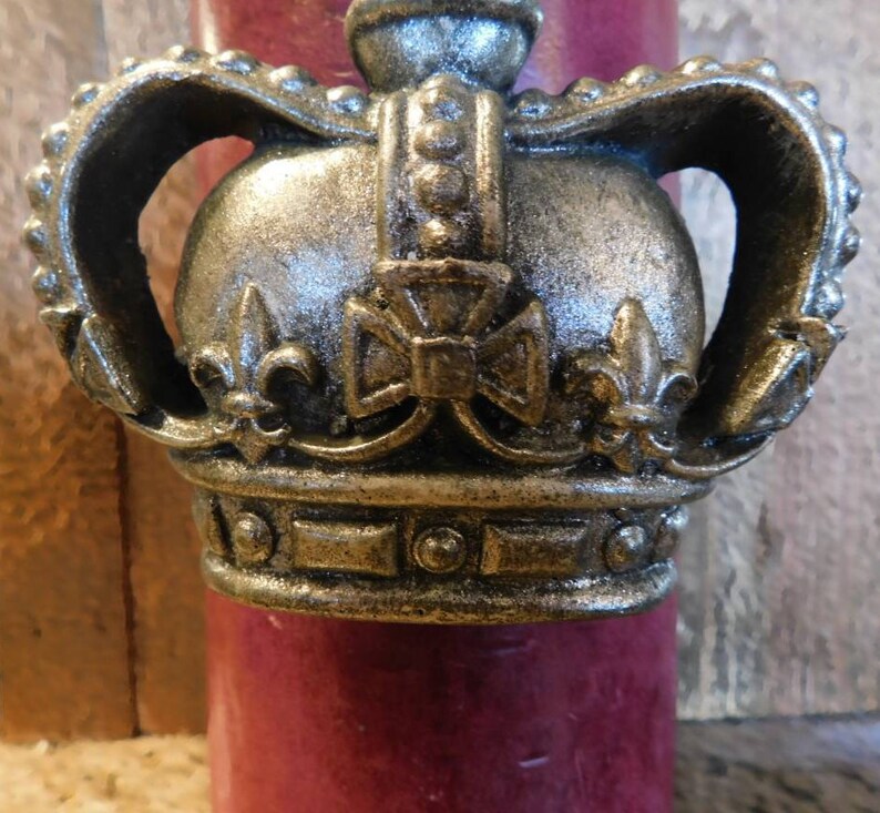 Royal Crown Candle Pin with Cross Top | Etsy