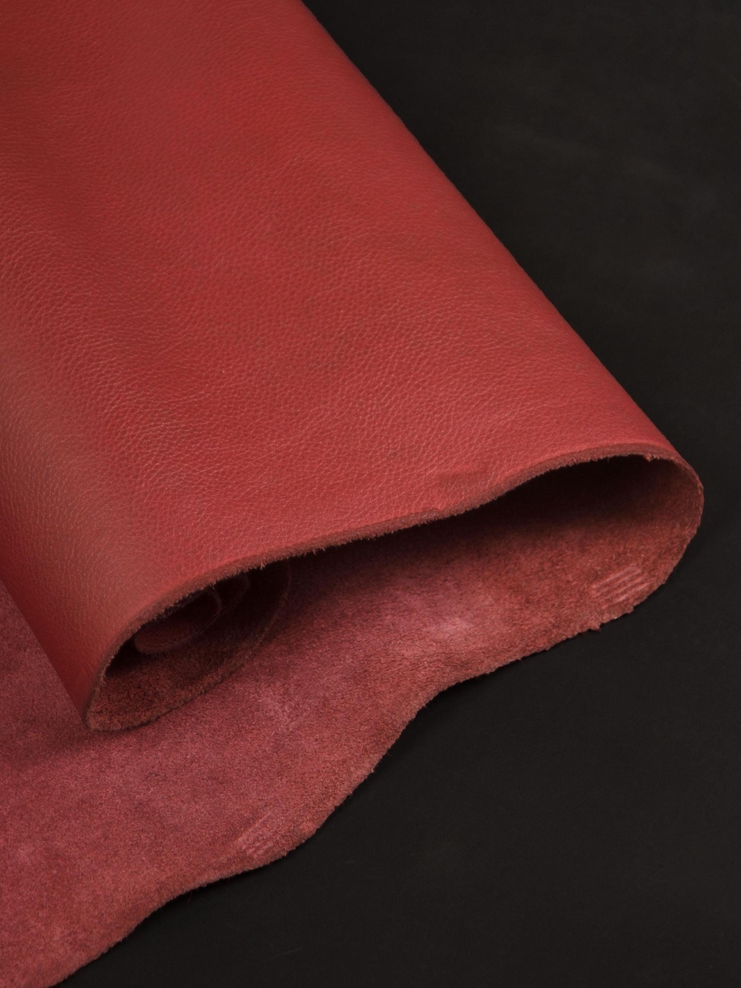 Dark Red Full Grain Leather Hide – 0.8-1.2mm (2-3oz) Tiana Soft Thin ...