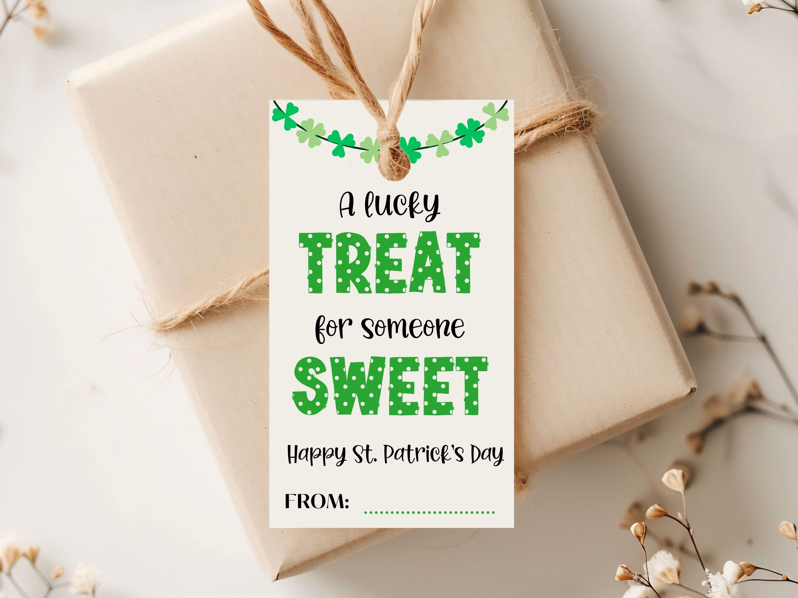 St. Patricks Day Tag Printable, Lucky Treat for Someone Sweet Treat ...
