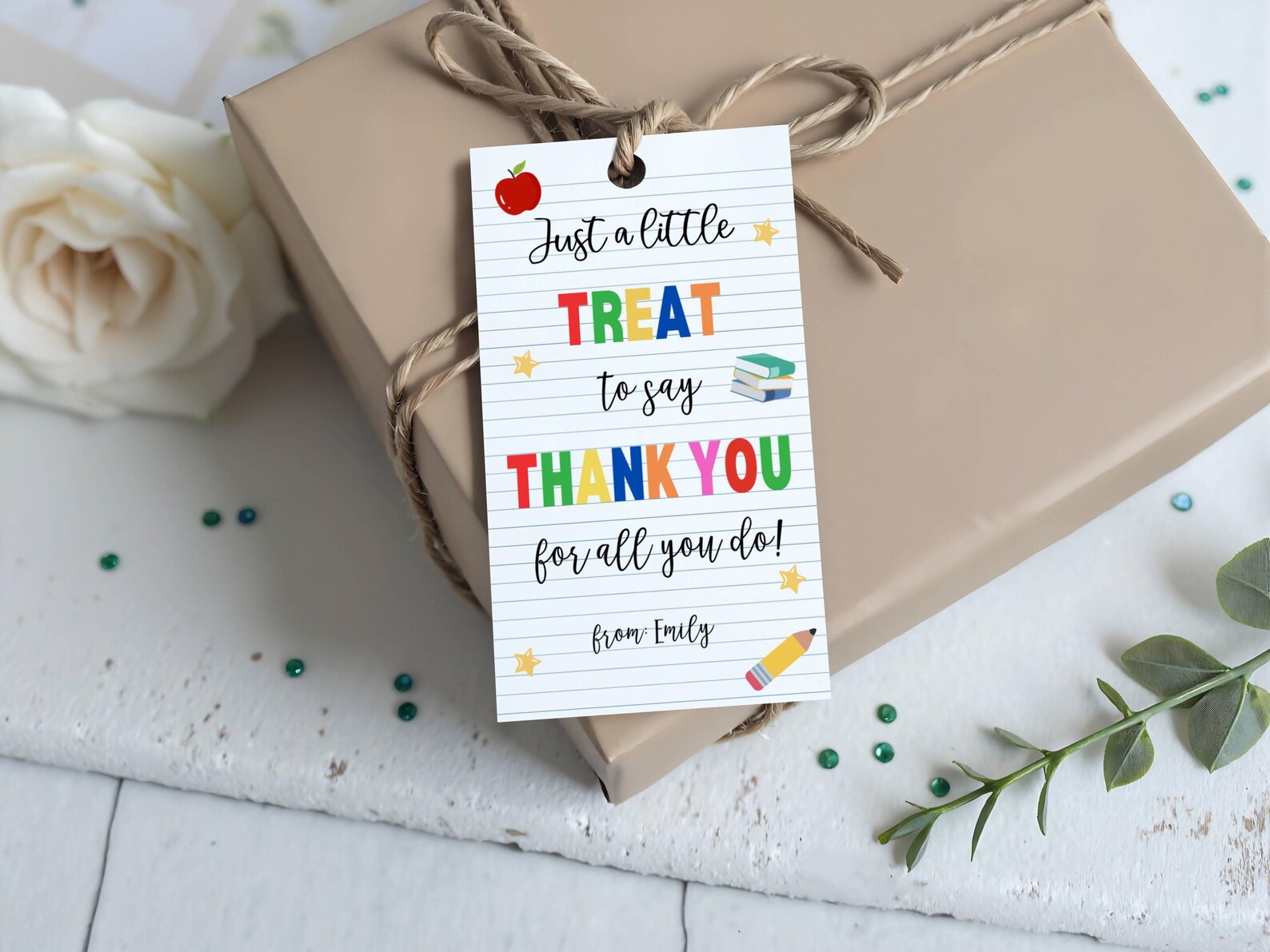 Happy Teacher Appreciation Week Gift Tags, A Little Treat to Say Thank ...