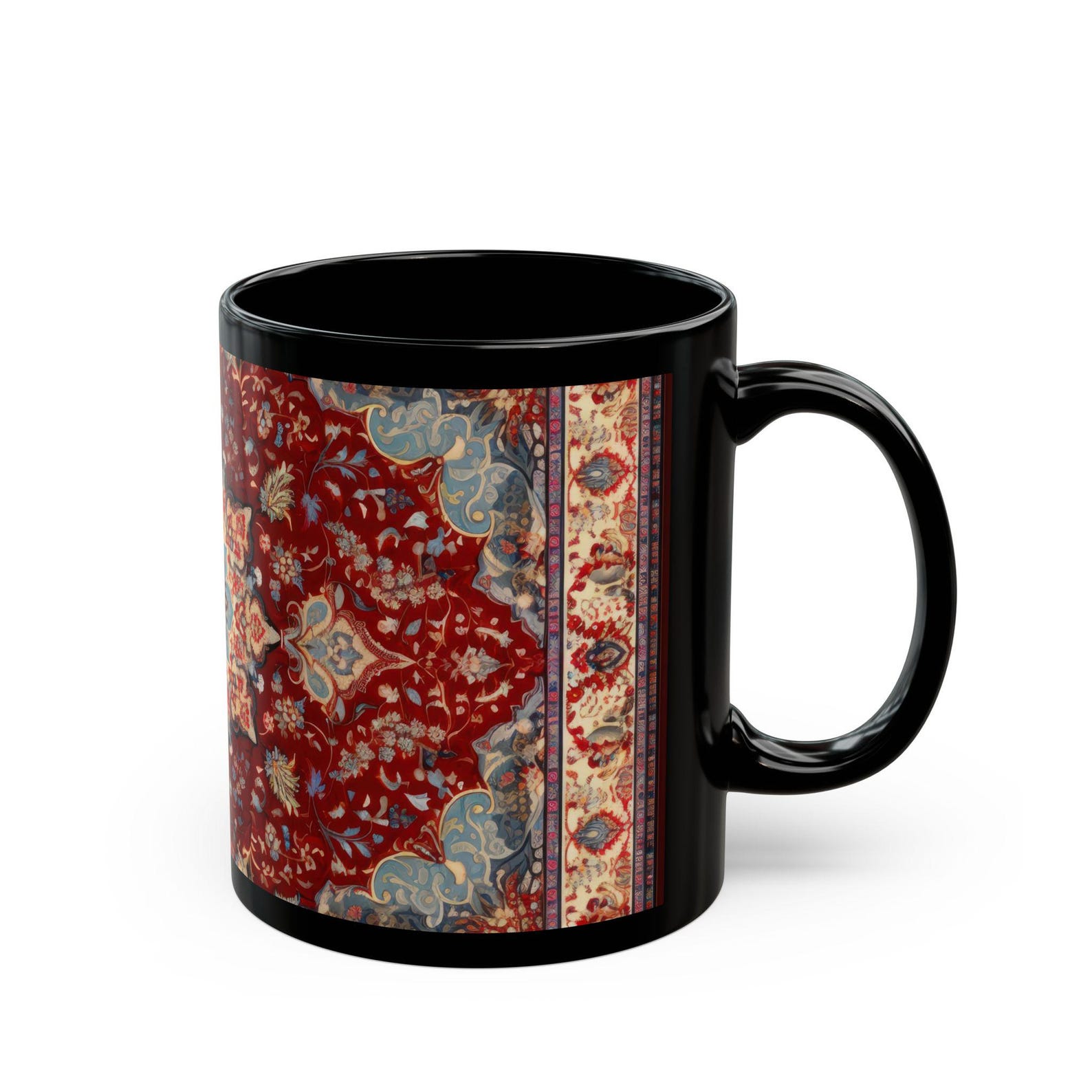 Red Persian Carpet Mug, Bohemian Coffee Cup, Teacher Gift - Etsy