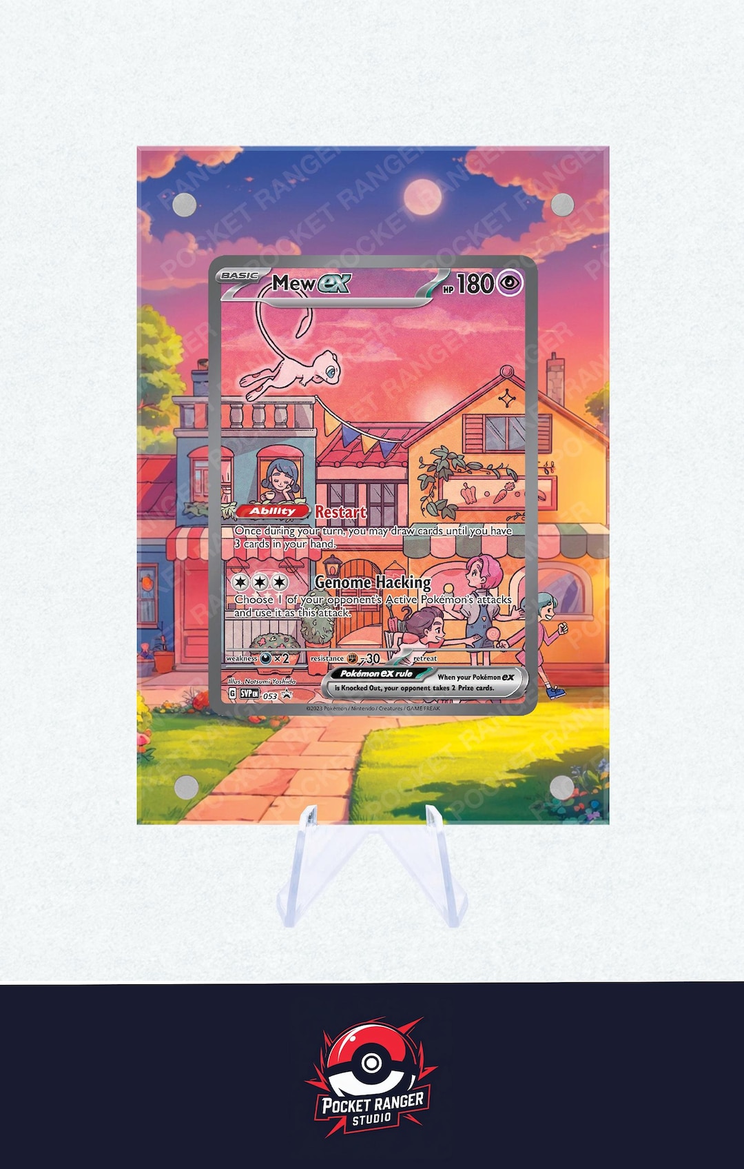 Mew 151 - Pokémon Extended Artwork Display Case - Etsy