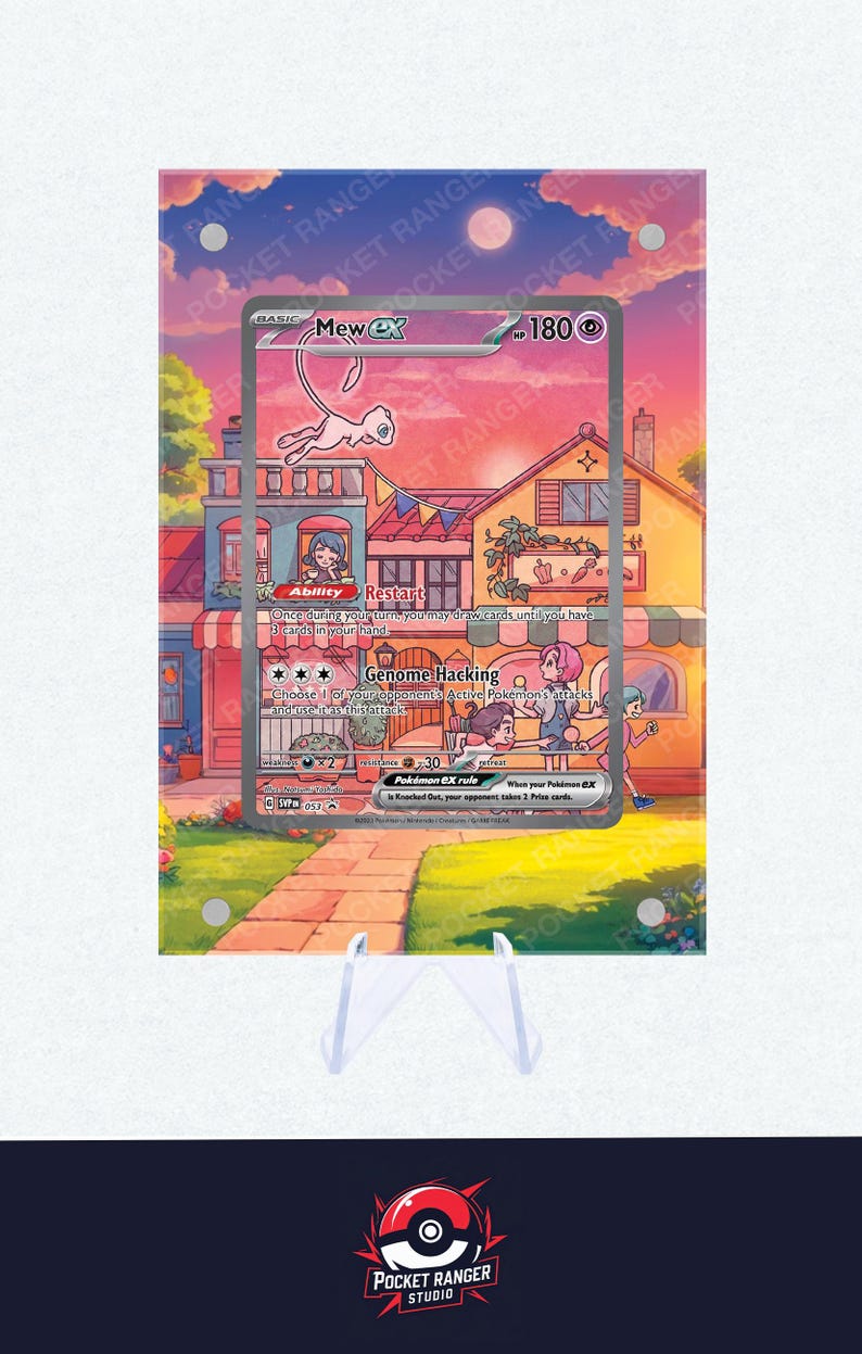 Mew 151 - Pokémon Extended Artwork Display Case - Etsy
