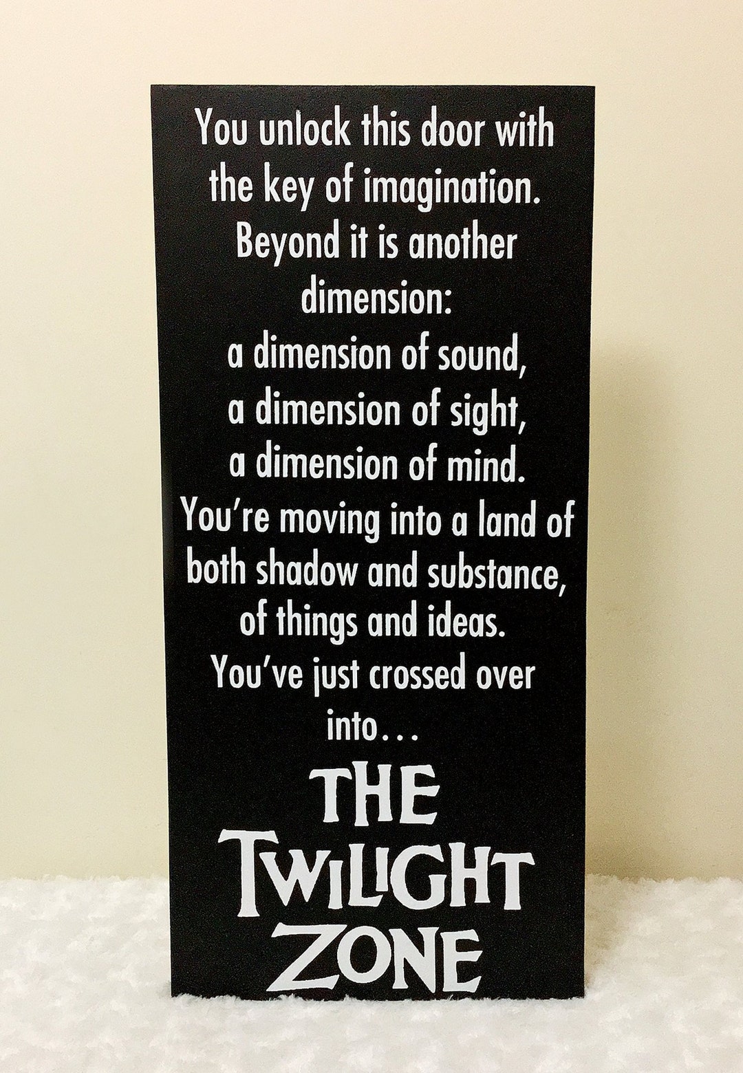 Twilight Zone - Handmade 11x24 Wood Sign/ Wall Decor/ Wall Display ...