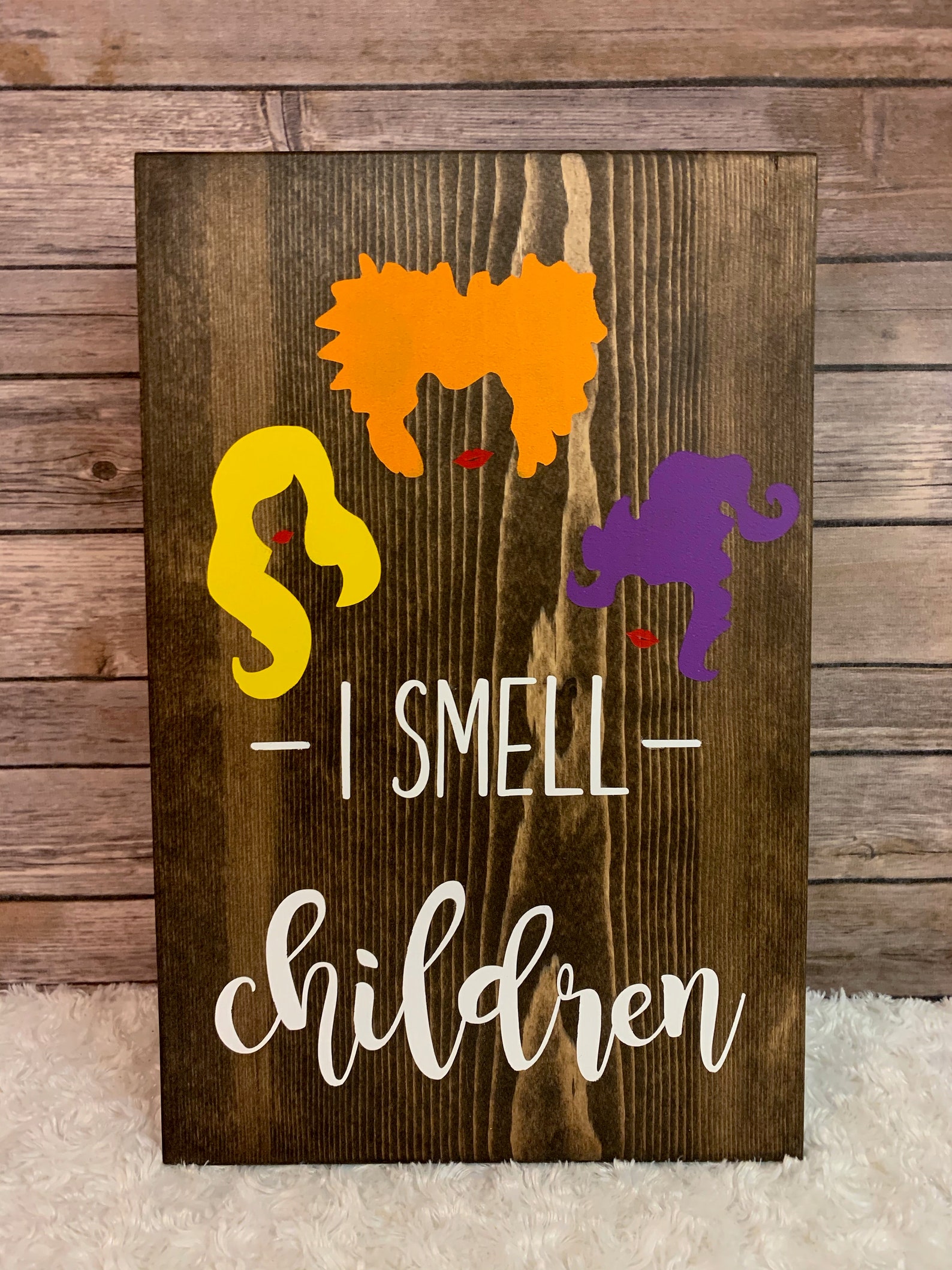 I Smell Children/ Halloween Wood Sign/ Halloween Decor/funny - Etsy
