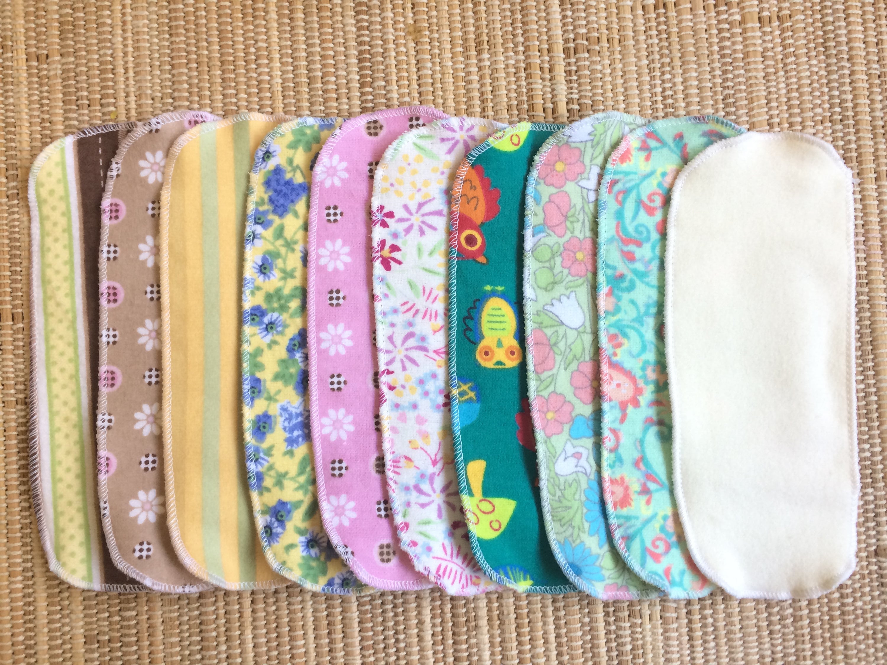Cloth Menstrual Pads 14 Starter Set Now available with | Etsy