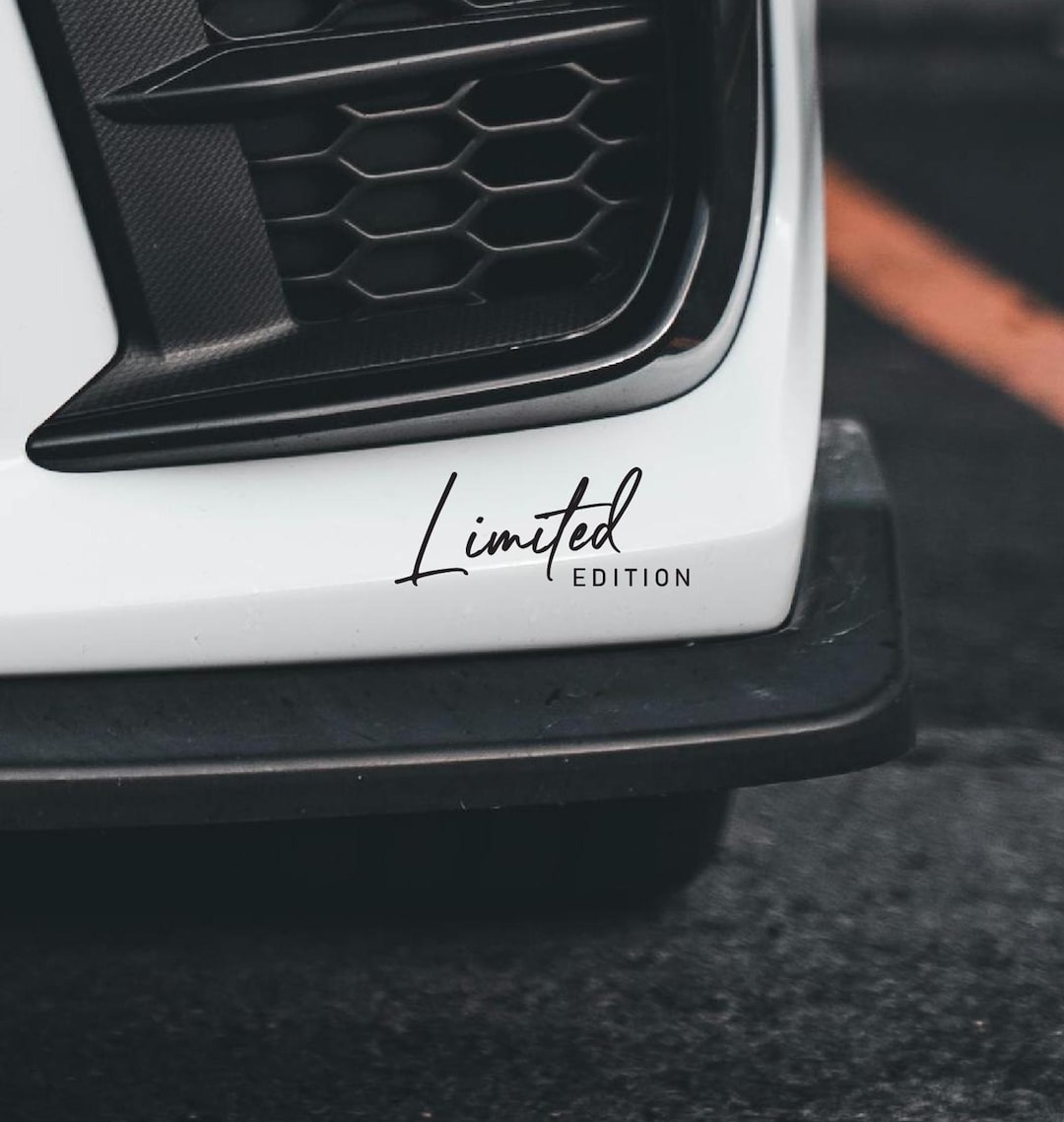 Limited Edition Vinyl Car Decal, Waterproof, Weatherproof - Etsy