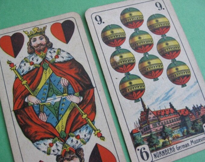 Old German Card Game Skat SUPER Vintage Graphics - Etsy