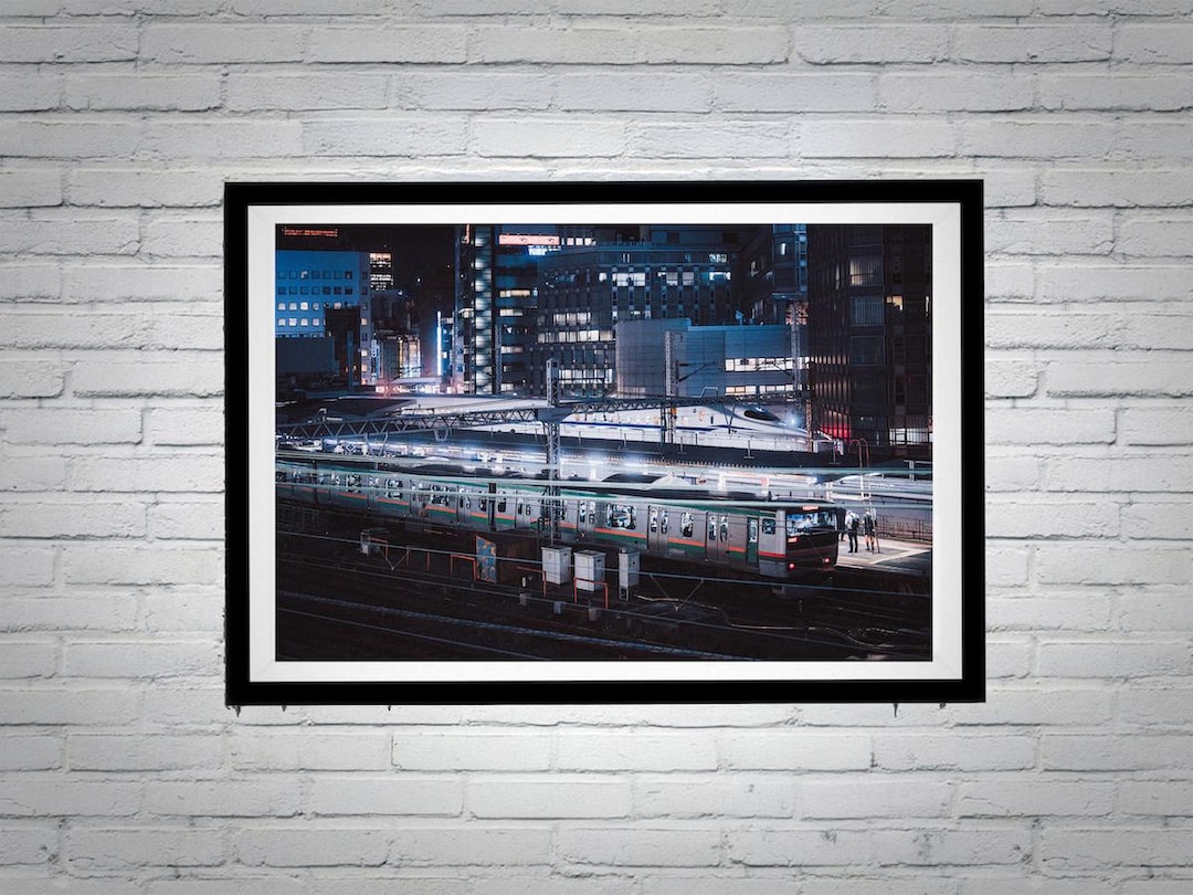 Tokyo Train Station Night Print: Shinkansen & Subway Photography - Etsy