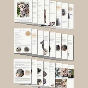 Cleo the Cheetah & Suki the Snow Leopard 2 in 1 Low Sew Crochet Pattern ...