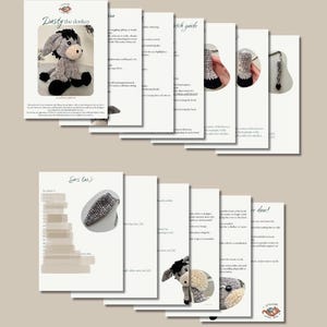 Dusty the Donkey Low Sew Donkey Crochet Pattern, Amigurumi, PDF ...