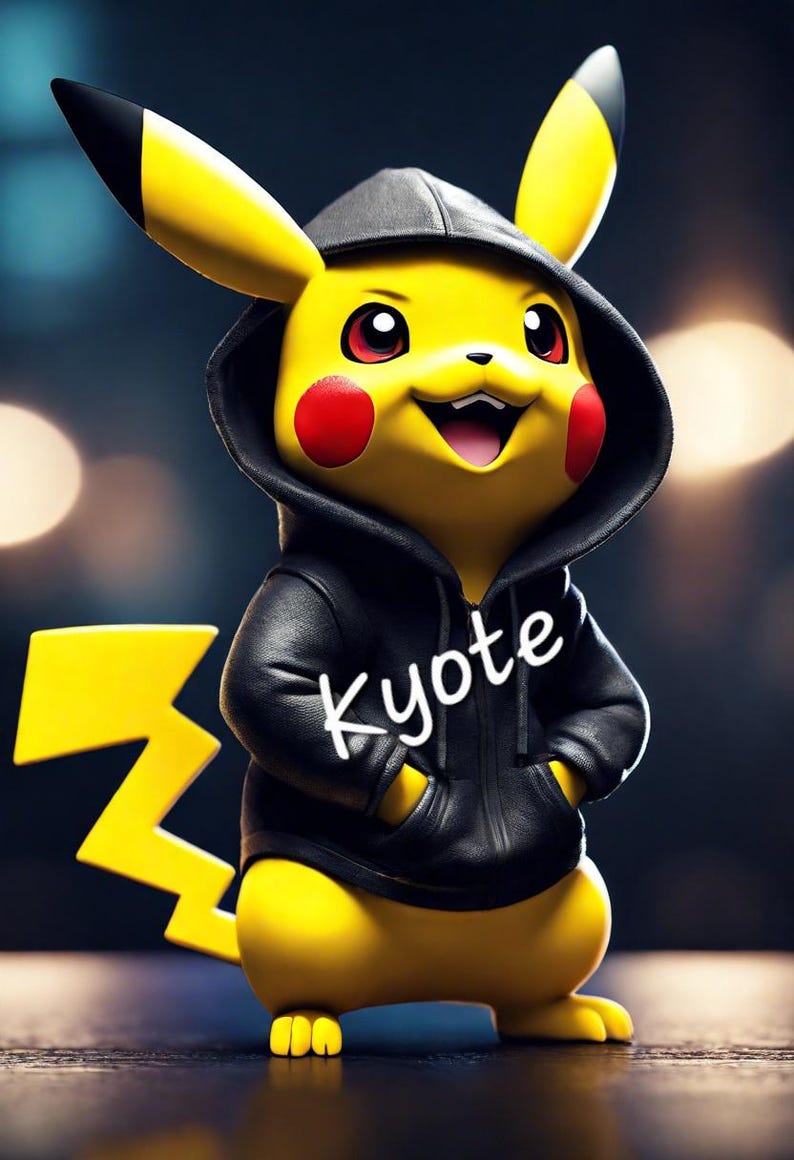 Pikachu Wallpaper - Etsy