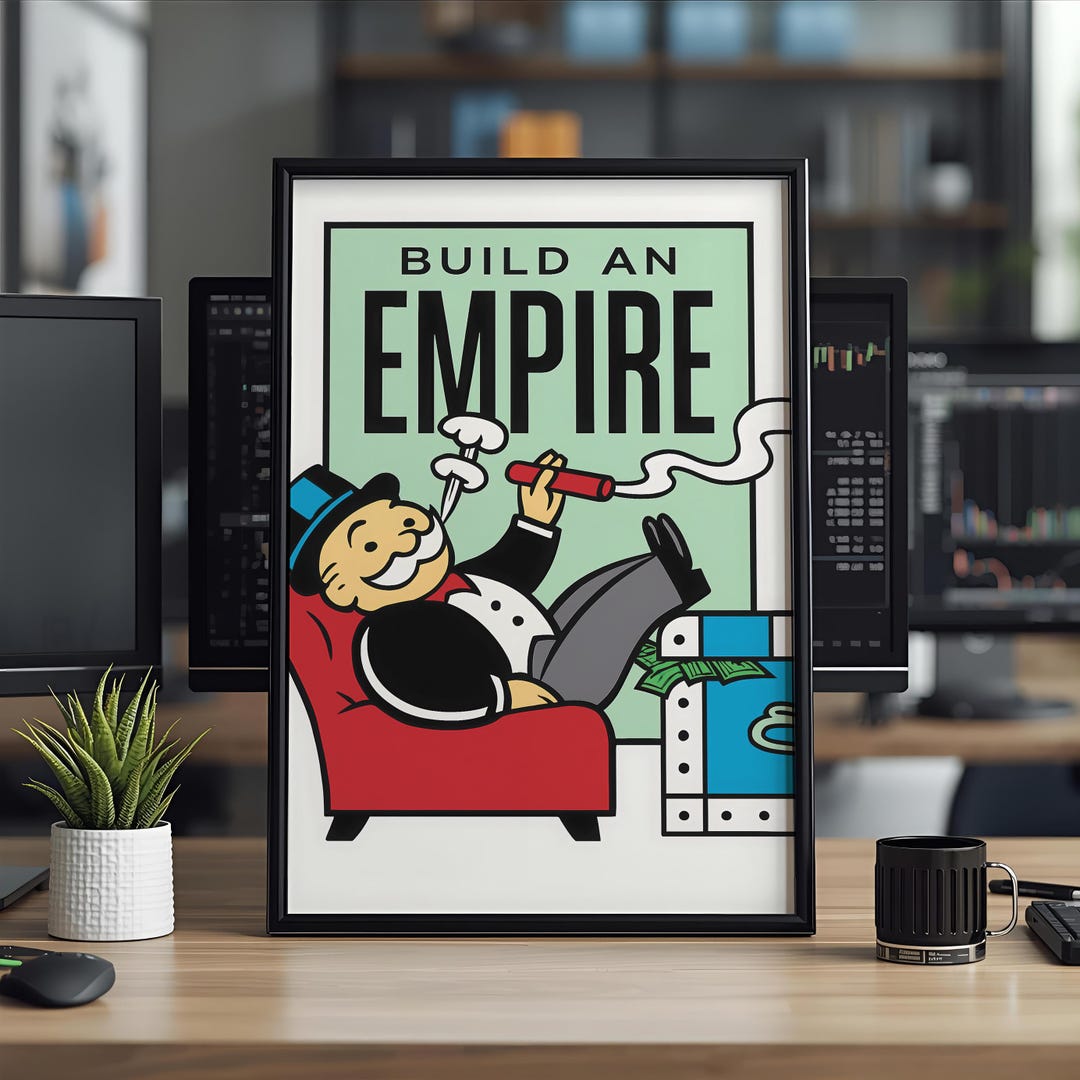 Build an Empire Poster | Rolled Art Print, Monopoly-inspired ...