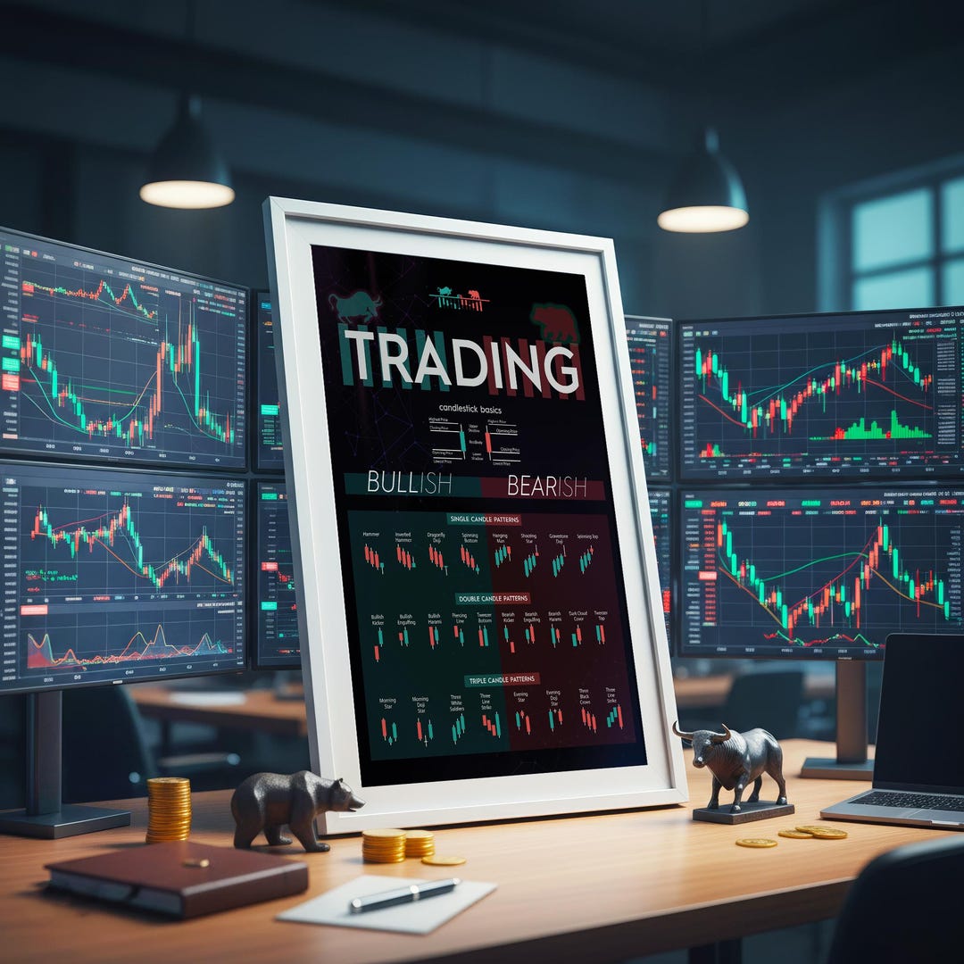 Trading Candlestick Patterns Poster | Rolled Poster - Etsy