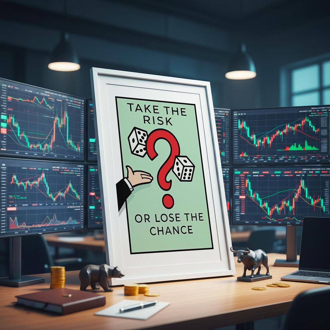 Take the Risk or Lose the Chance Poster | Motivational Dice Question ...