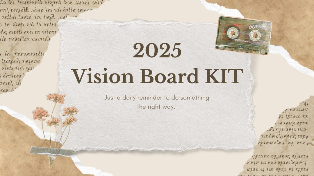2025 Vision Board Kit - Etsy