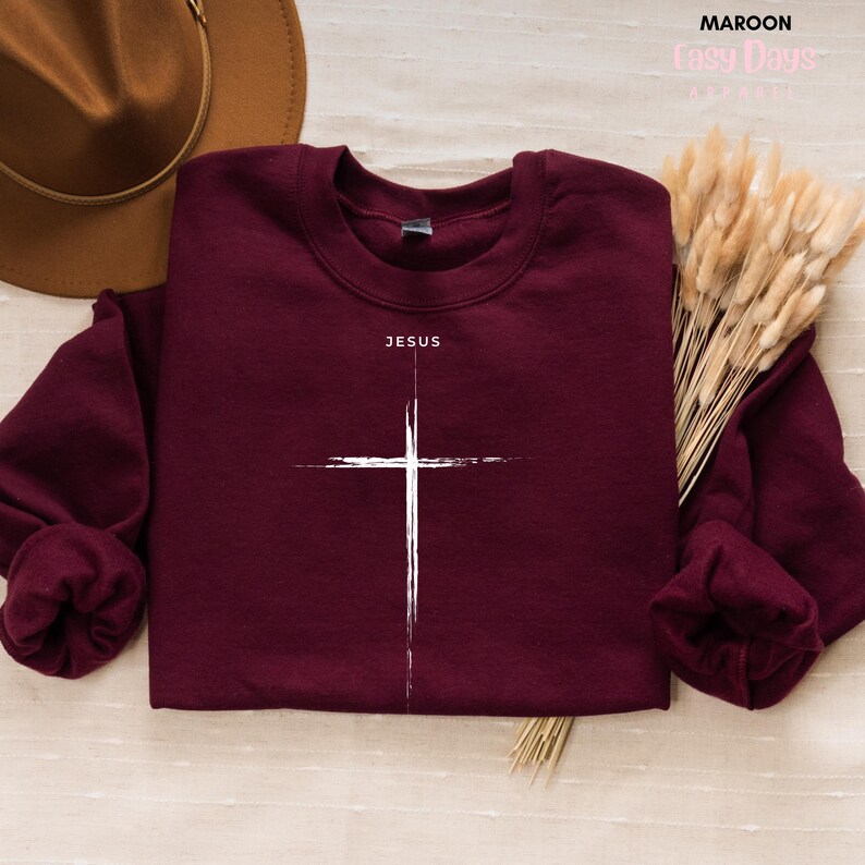Christian Jesus Sweatshirt, Bible Verse Sweater, Christian Gift Sweater ...