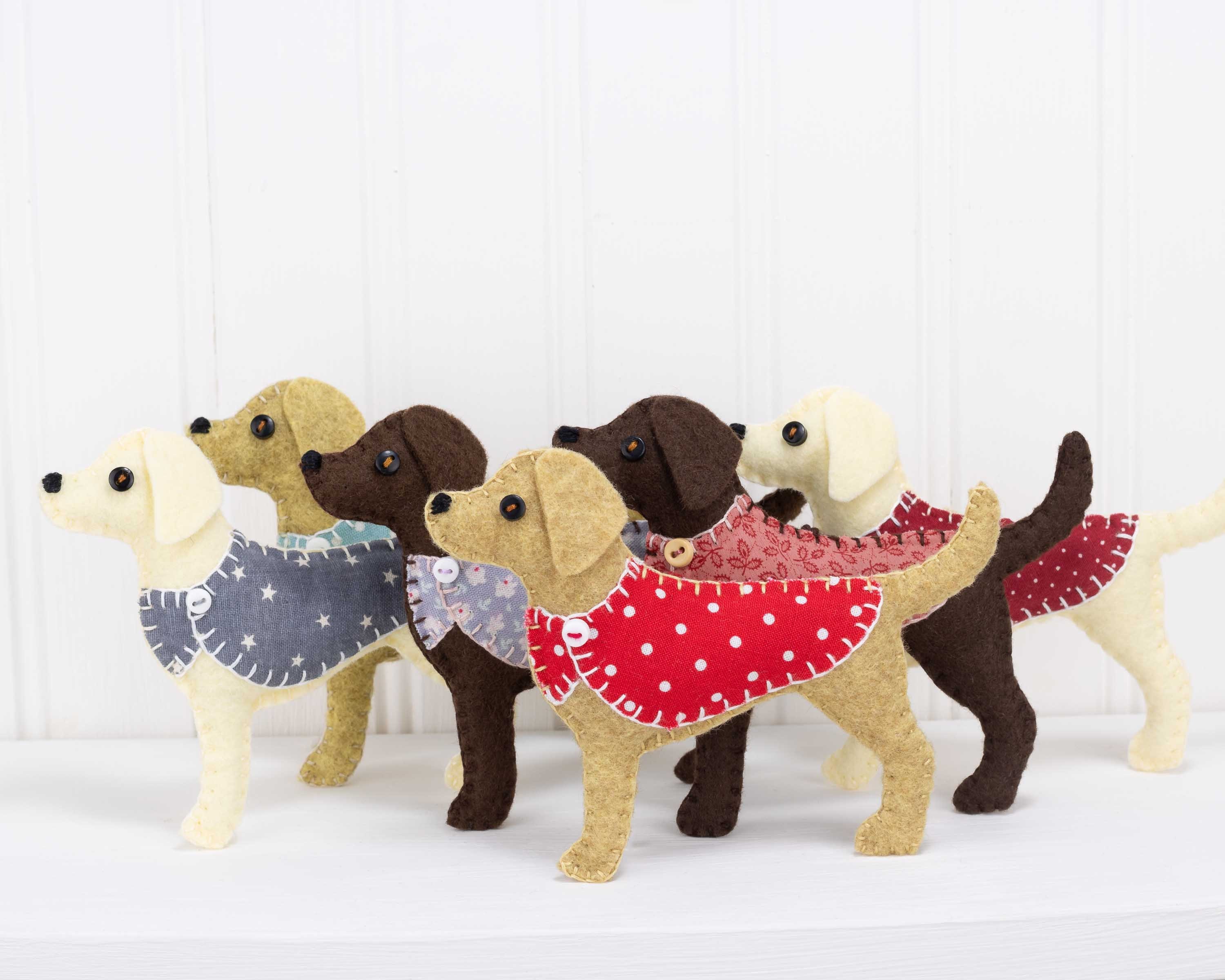 Labrador felt ornament PDF sewing pattern | Etsy