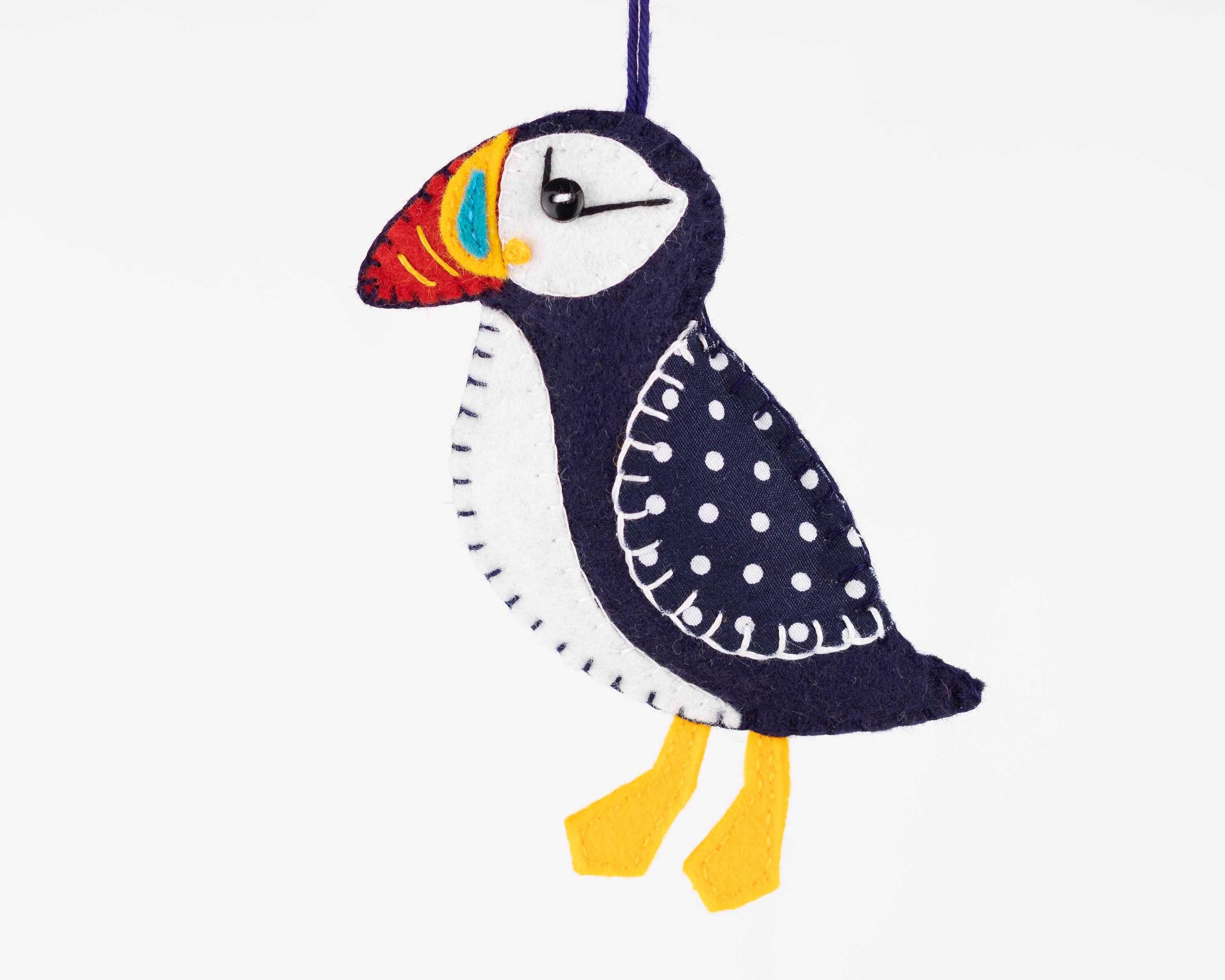 Felt Puffin Ornament PDF Sewing Pattern Puffin Digital - Etsy Canada