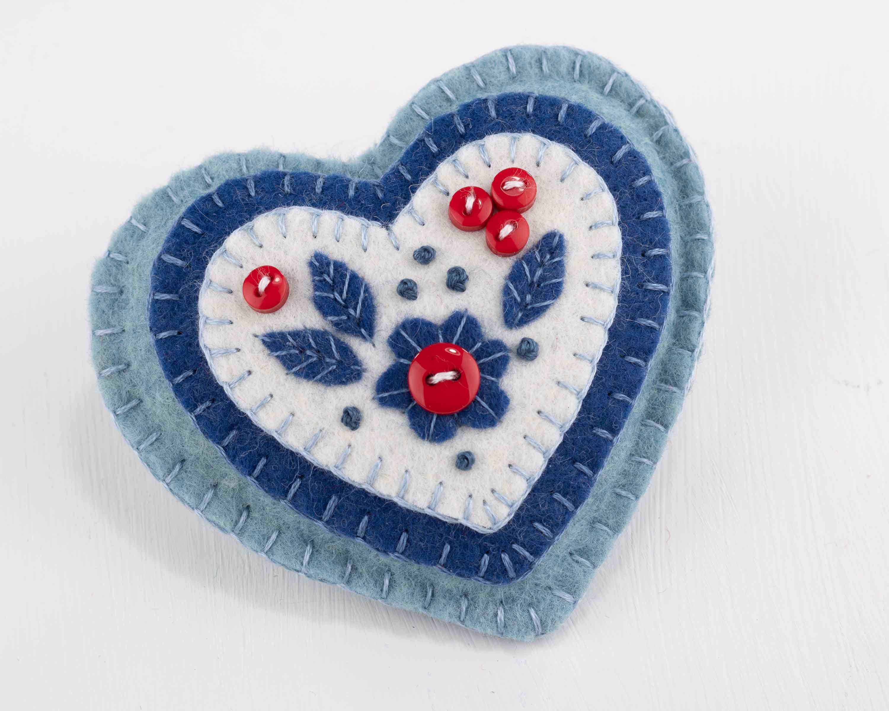 Nordic Folk Art Felt Christmas Ornament Scandinavian Holiday - Etsy UK