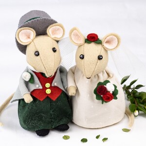 Mouse Wedding Cake Toppers Sewing Pattern, Felt Mice PDF Pattern - Etsy