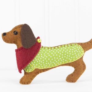 Dachshund Felt Ornament PDF Sewing Pattern - Etsy