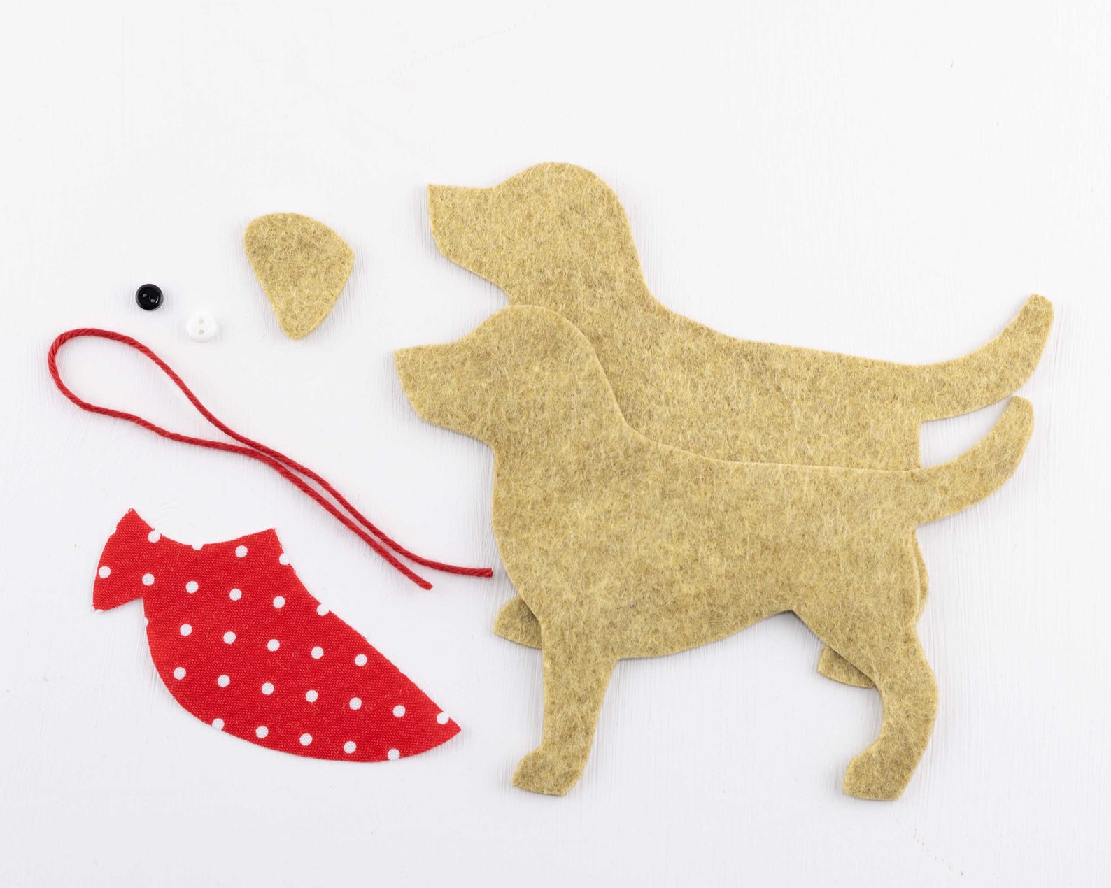 Labrador Felt Ornament PDF Sewing Pattern. Dog Christmas Ornament DIY ...