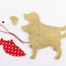 Labrador Felt Ornament PDF Sewing Pattern. Dog Christmas Ornament DIY ...