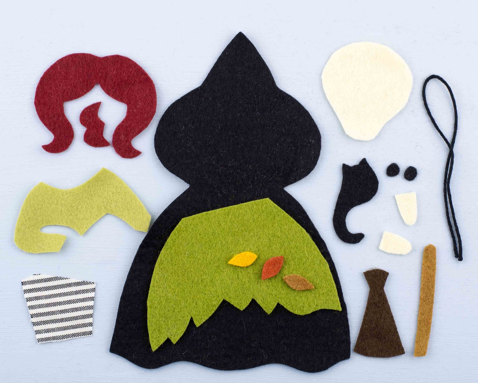 Witch Felt Ornament Sewing Pattern Halloween Decor DIY - Etsy