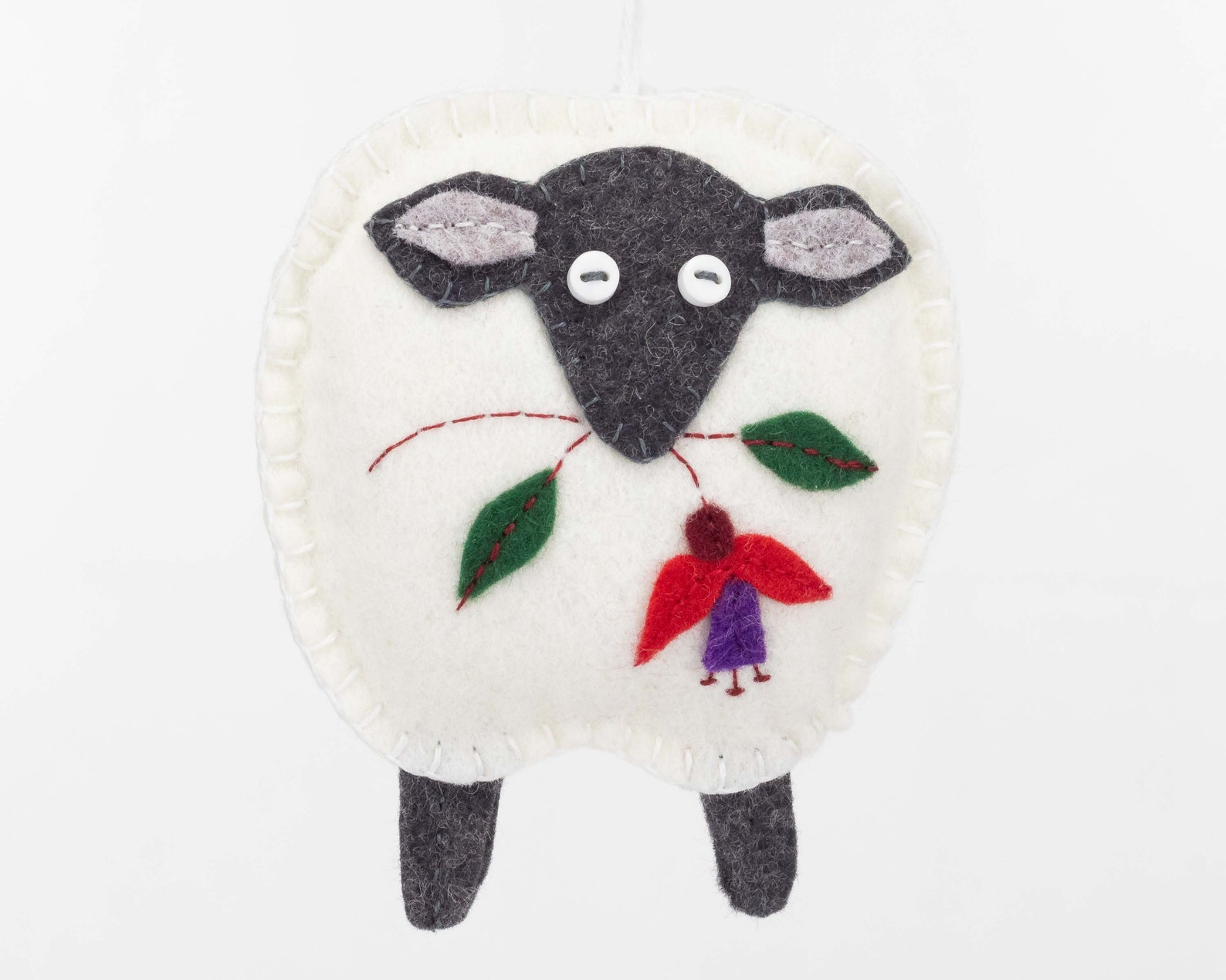 Irish Sheep Felt Ornament - Etsy