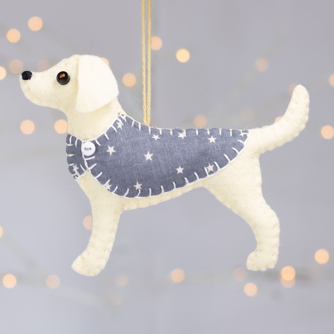 Labrador Dog Felt Ornament, Golden Labrador Retriever Pet Gift - Etsy UK
