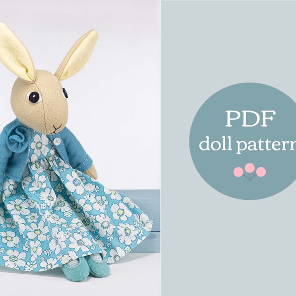 Toy Rabbit With Clothes Pattern - Etsy