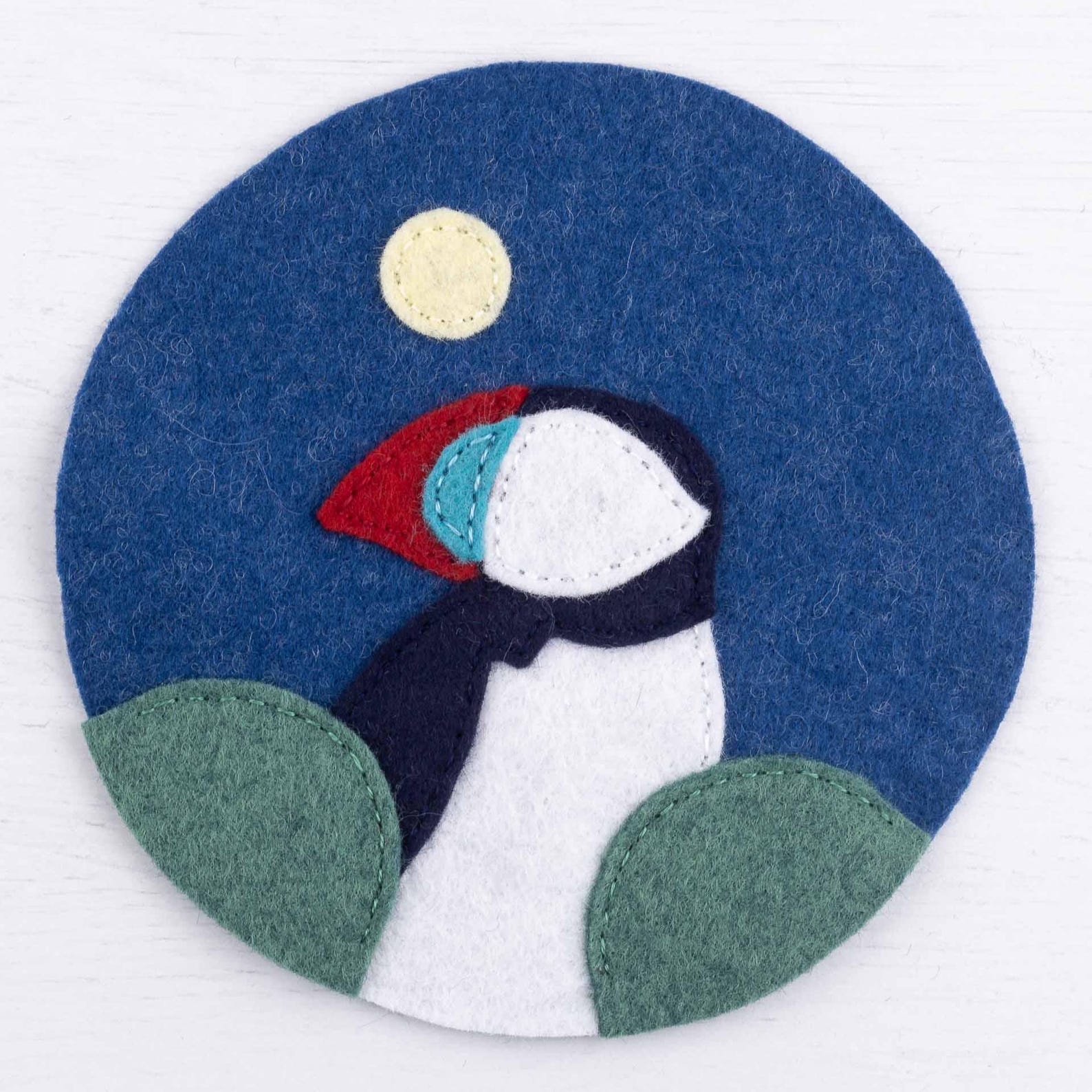 Hoop Framed Puffin Embroidery Pattern - Etsy